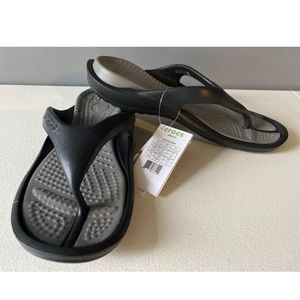 CROCS | Shoes | Crocs Athens Unisex Flip Flops Blacksmoke | Poshmark